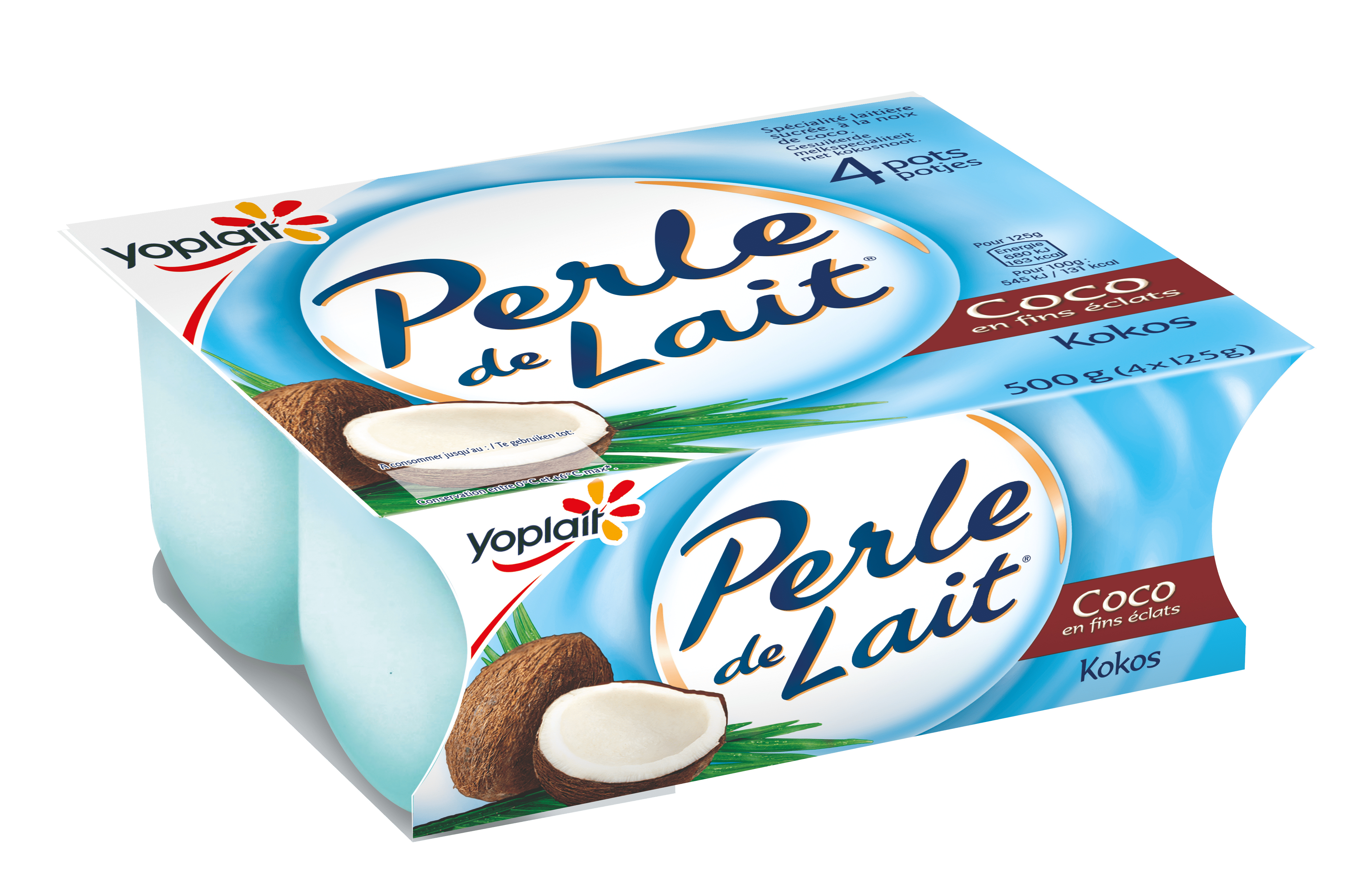 Yoplait Perle de Lait Kokos 4x125g | Pietercil Foodservice